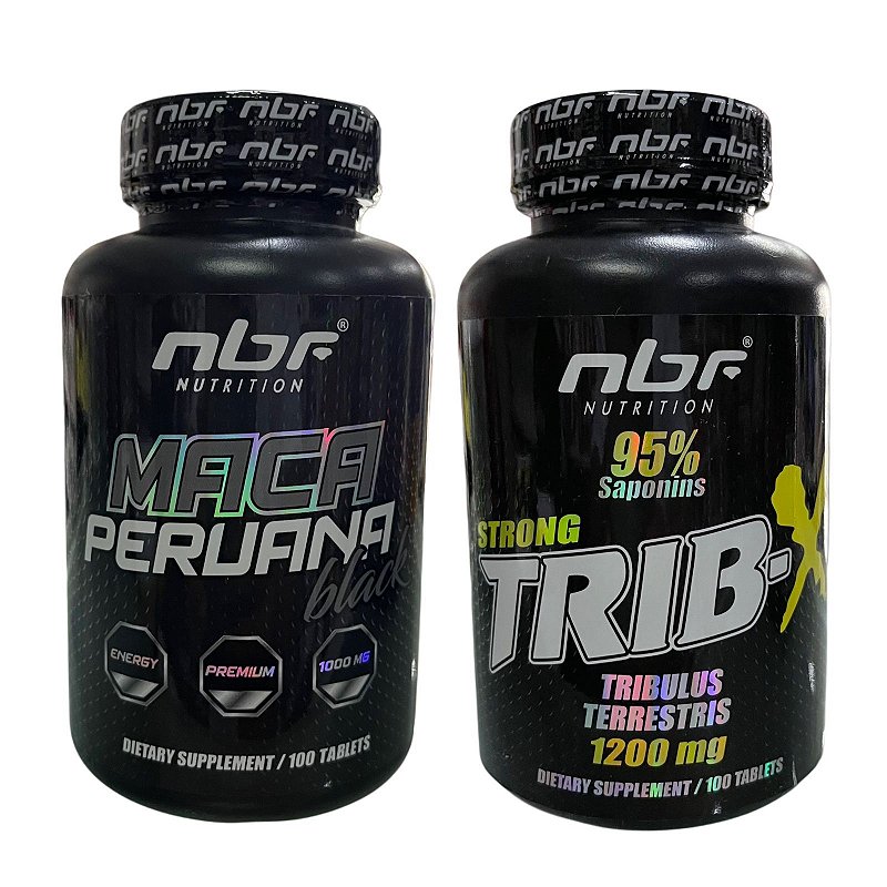 STRONG TRIB-X 100 TAB (1200MG) + MACA BLACK 100 TAB(1000MG) - HEAVY ...