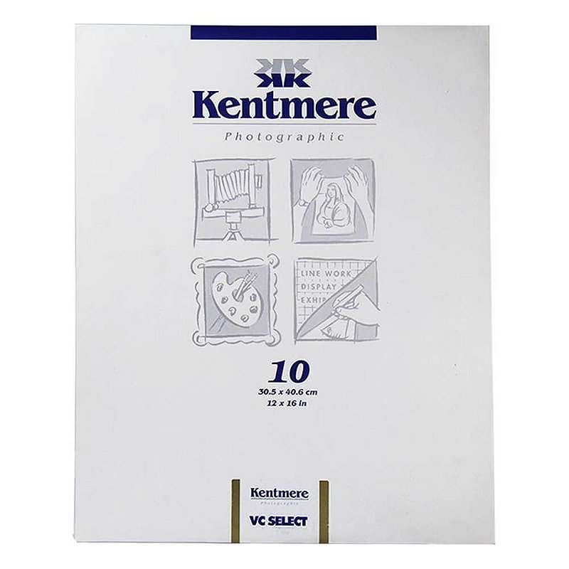 Papel Fotográfico Kentmere Brilhante VC 30x40 10 Folhas - Foto DHM ...