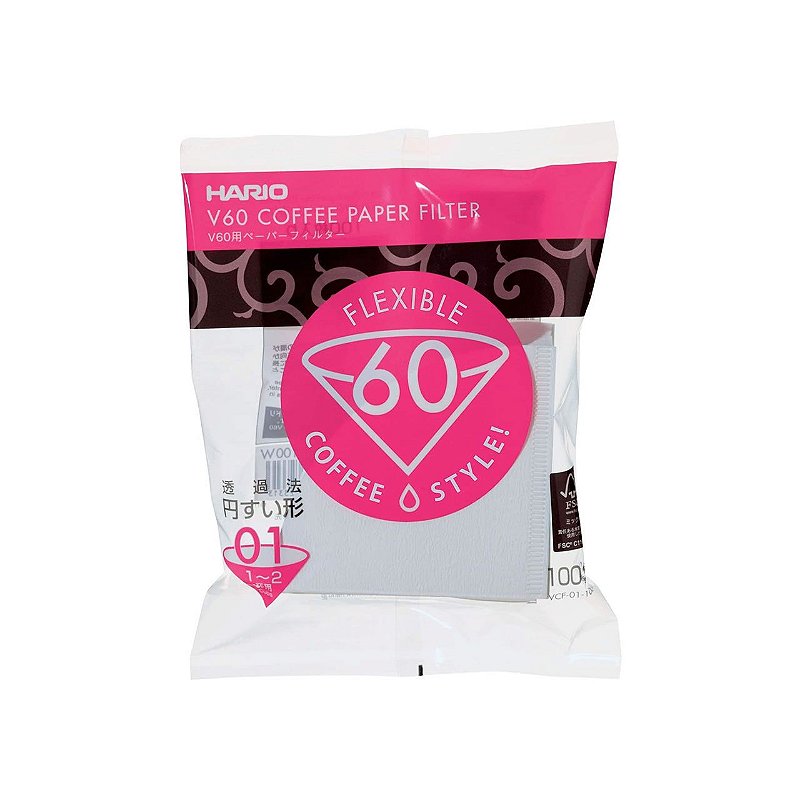Filtro V60 01 com 100 unidades - Muy Café - Torrefação Brasil