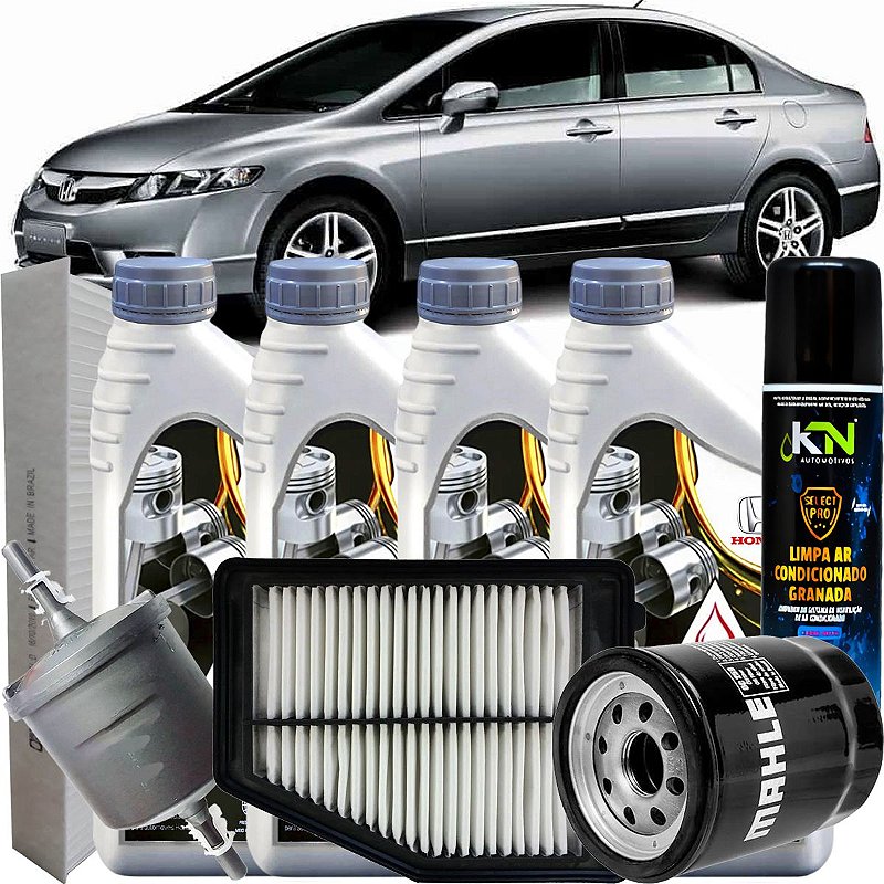 Kit Revisao óleo Pro Honda 10w30 E Filtros Civic 1.8 G8 Flex - Sua ...