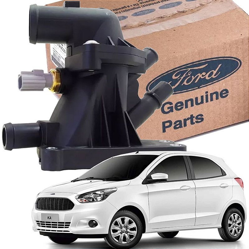 Kit carcaça da válvula termostática completa Ford CM5Z8592B para Ka ...