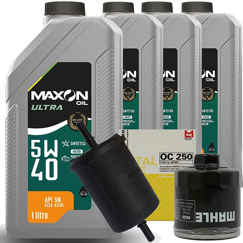 Kit Oleo 5w40 502 505 E Filtro Gasolina Para Vw Voyage Gol Saveiro Polo ...