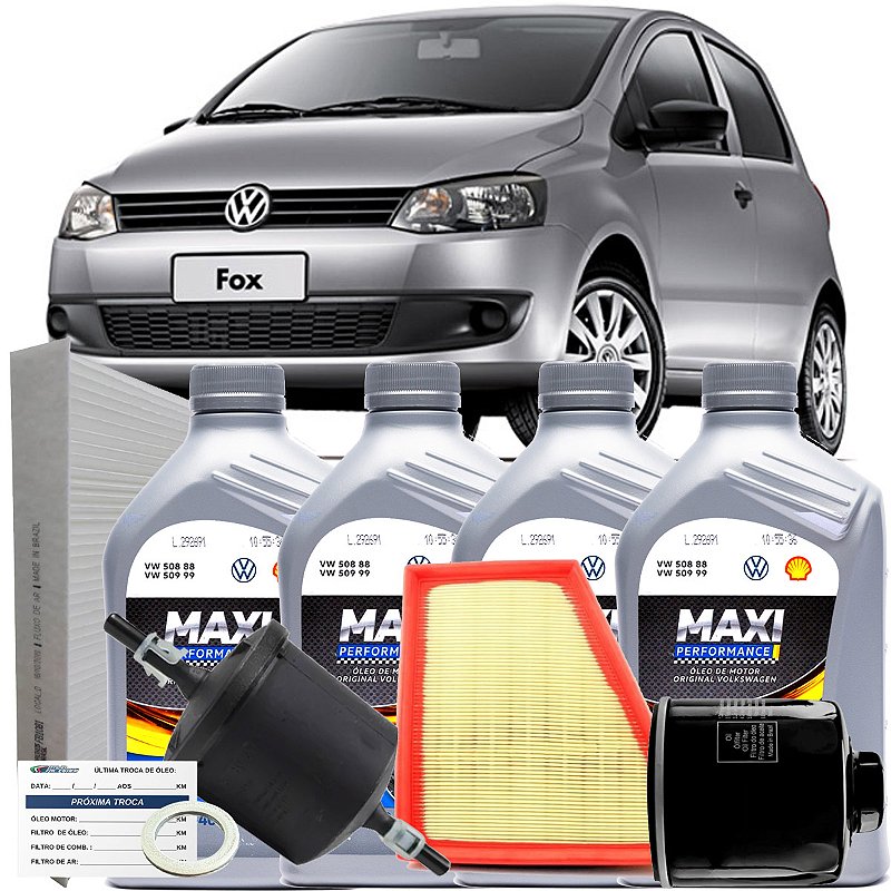 Kit Revisão Óleo 5W40 VW Fox 1.6 8V EA111 2014 2015 2016 2017 2022 ...