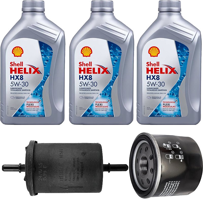 Kit troca de óleo Shell HX8 5W30 e filtros para HB20 1.0 - Sua melhor ...