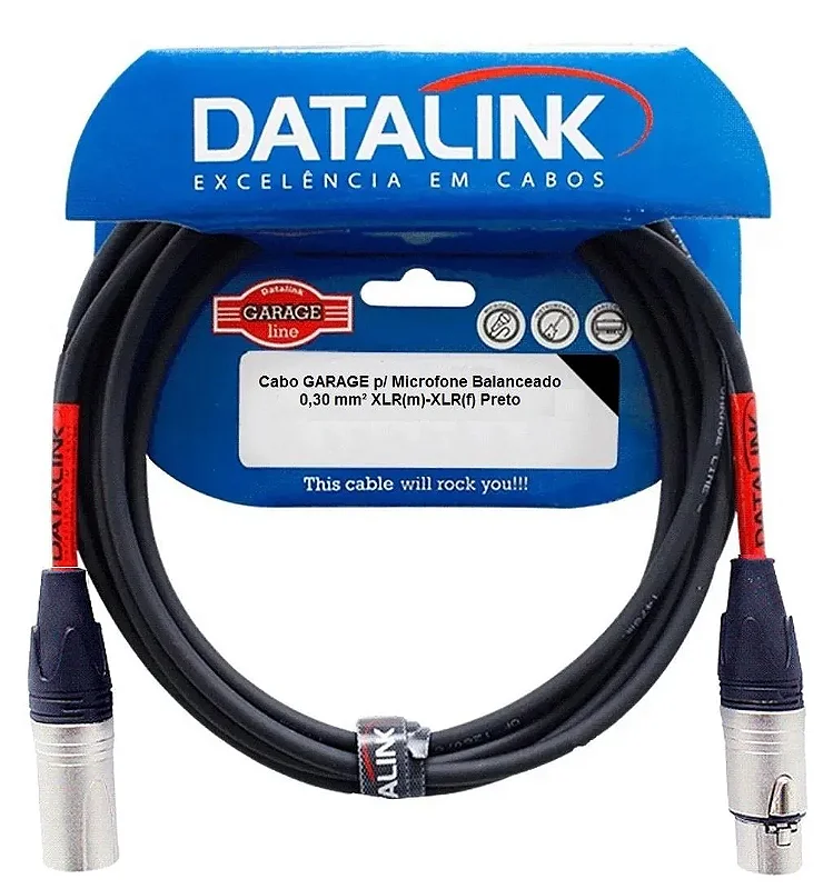 Cabo Datalink Balanceado Garage Gb 003 Xlr/Xlr 5 M - Guitar Music Shop