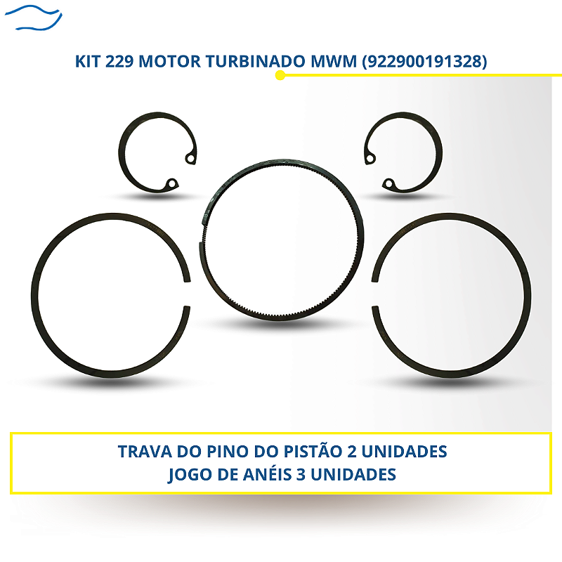 Kit Motor MWM 229 Turbinado Original 1 Cilindro – Código 922900191328 ...
