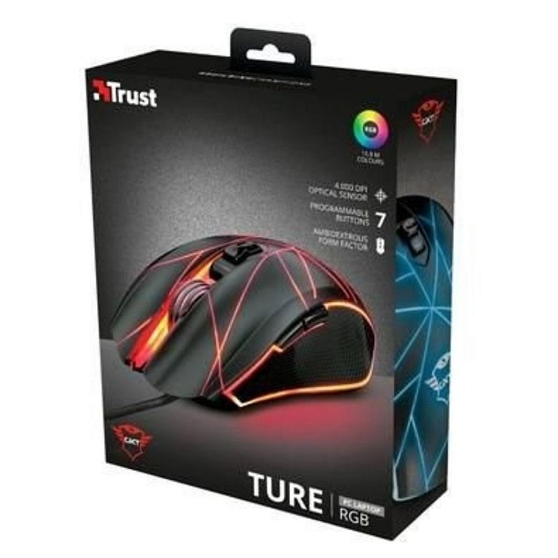 Mouse Gamer RGB Ture GXT 160 Trust Novo - Meu Game Favorito
