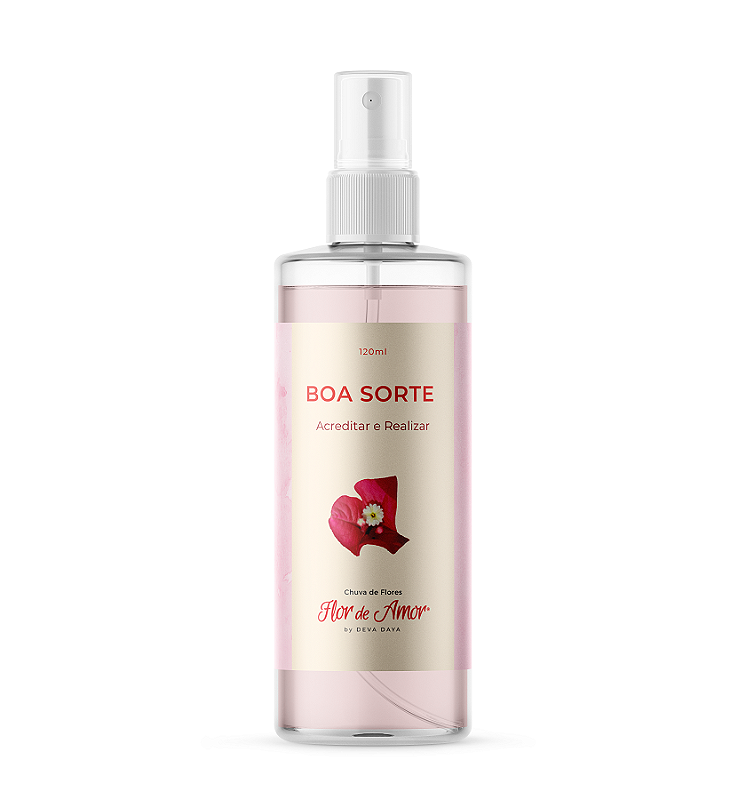 Aromaterapia Spray de Boa Sorte - Florais Flor de Amor