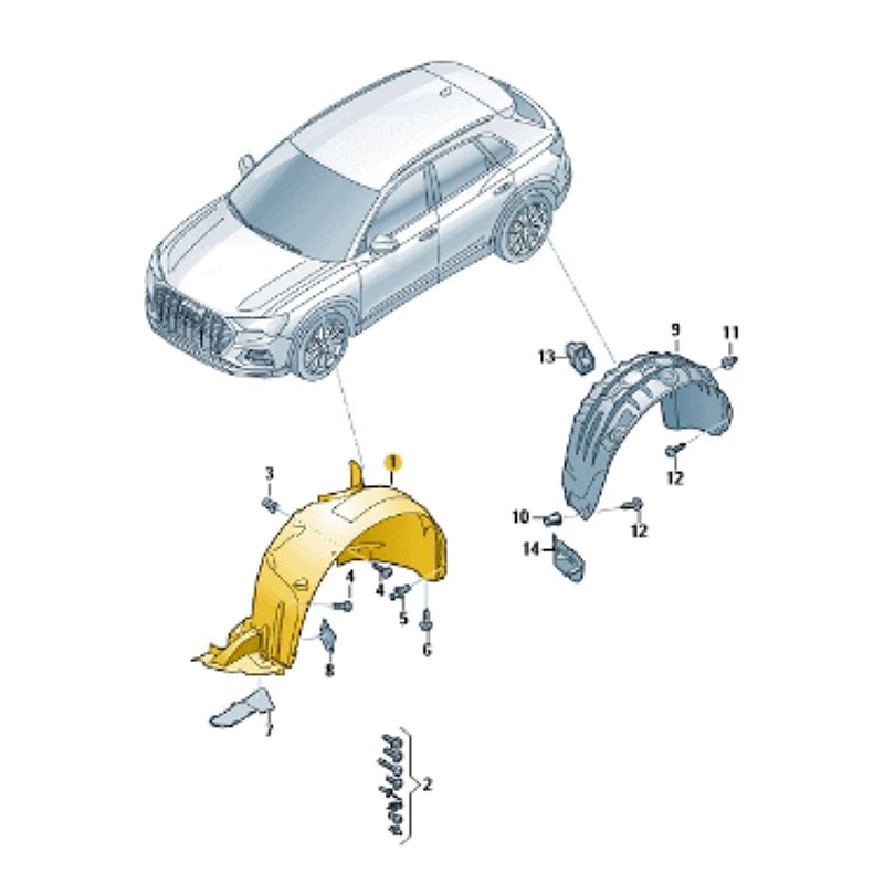 PARABARRO DIANTEIRO DIREITO AUDI Q3 19>> 83A821172F - GSANTOS ...