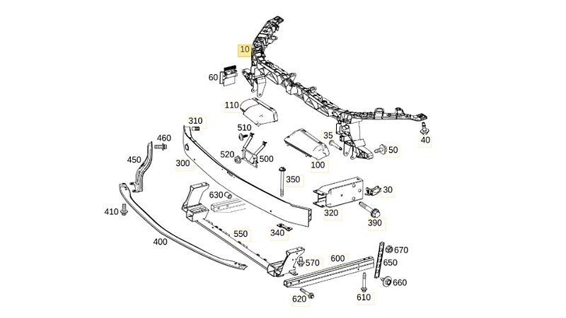 PAINEL FRONTAL MERCEDES A35 A1776208000 - GSANTOS IMPORTADORA DE ...