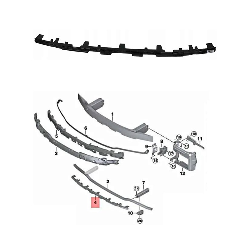 Absorvedor de impacto diant inf BMW G20 51117422218 - GSANTOS ...