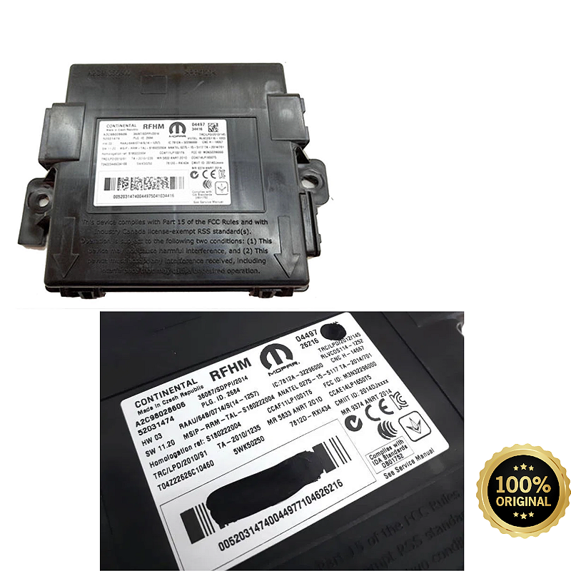 52031474 MODULO RFHM FIAT TORO JEEP RENEGADE - G Santos pecas e serviços ME