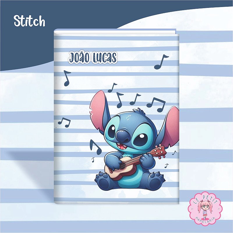 Caderno Brochurão com capa personalizada - Stitch - 005 - Le Petit ...