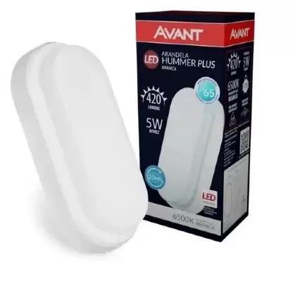 Luminária Tartaruga LED 5W Bivolt 6500K Branca Avant - Zzat Full Lar e ...