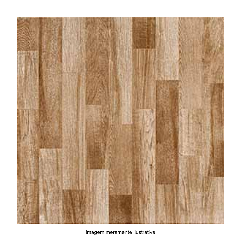 Piso Cerâmico "C" 43x43 Maderato Marrom Ceral - Zzat Full Lar e Construção
