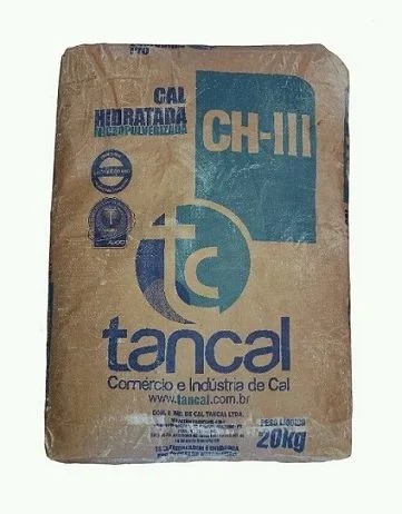 Cal Hidratado 20Kg. Tancal - Zzat Full Lar e Construção