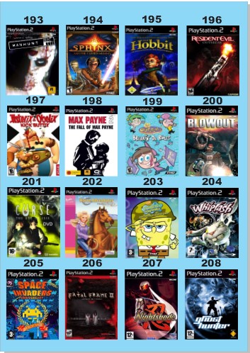 Catálogo Jogos Playstation 2 (Ps2) - 193 à 208 - Fenix GZ - 18 anos no ...