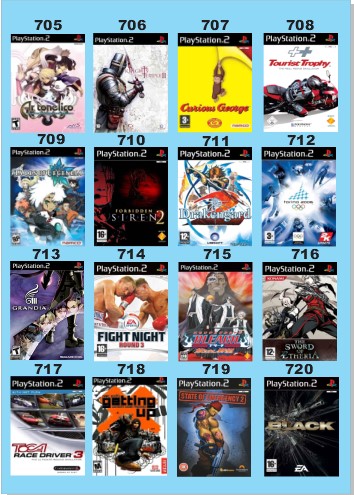 Catálogo Jogos Playstation 2 (Ps2) - 705 à 720 - Fenix GZ - 18 anos no ...