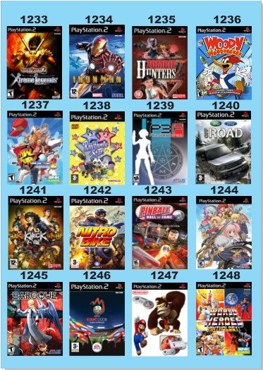 Catálogo Jogos Playstation 2 (Ps2) - 1233 à 1248 - Fenix GZ - 19 anos ...