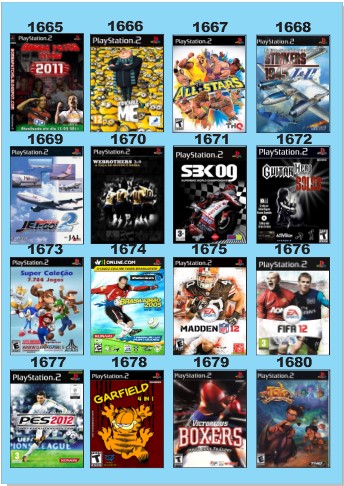 Catálogo Jogos Playstation 2 (Ps2) - 1665 á 1680 - Fenix GZ - 18 anos ...