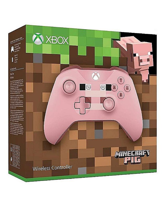 Controle Xbox One Minecraft Pig - Fenix GZ - 18 anos no mercado!