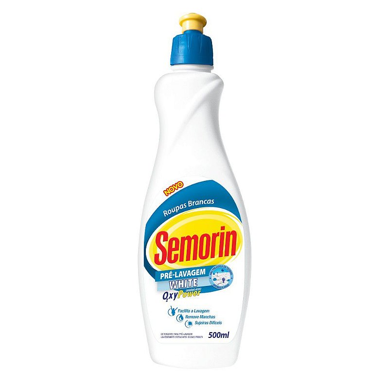 SEMORIN PRÉ LAVAGEM WHITE 500ML - Casa Limpa Produtos de Limpeza
