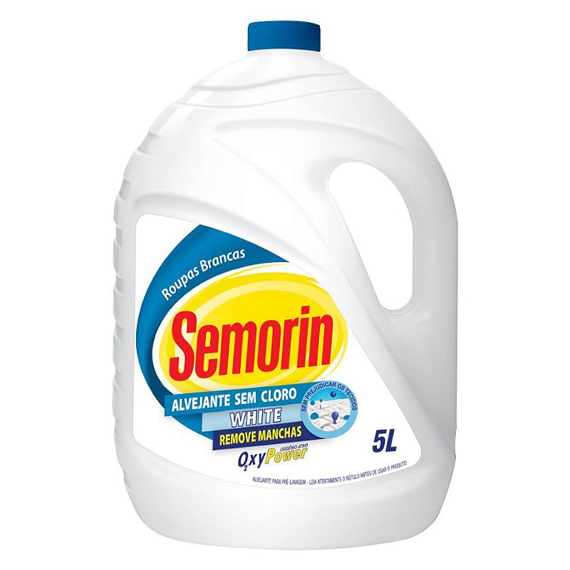 SEMORIN ALVEJANTE SEM CLORO WHITE 5L - Casa Limpa Produtos de Limpeza