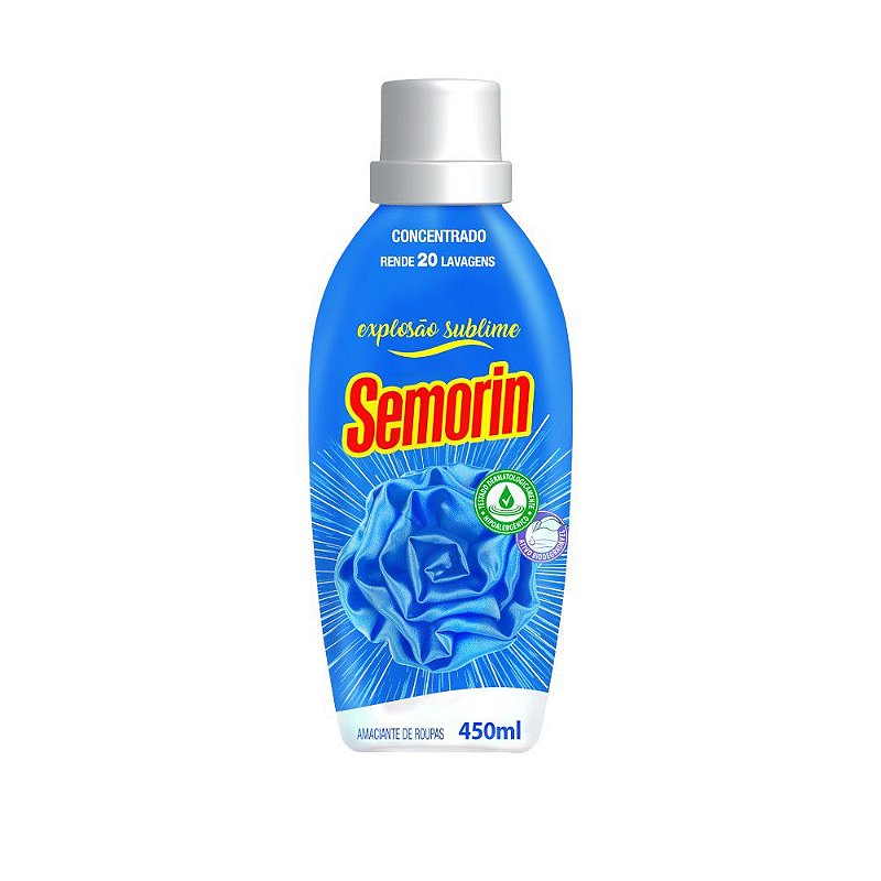 SEMORIN AMACIANTE EXPLOSÃO SUBLIME 450ML - Casa Limpa Produtos de Limpeza