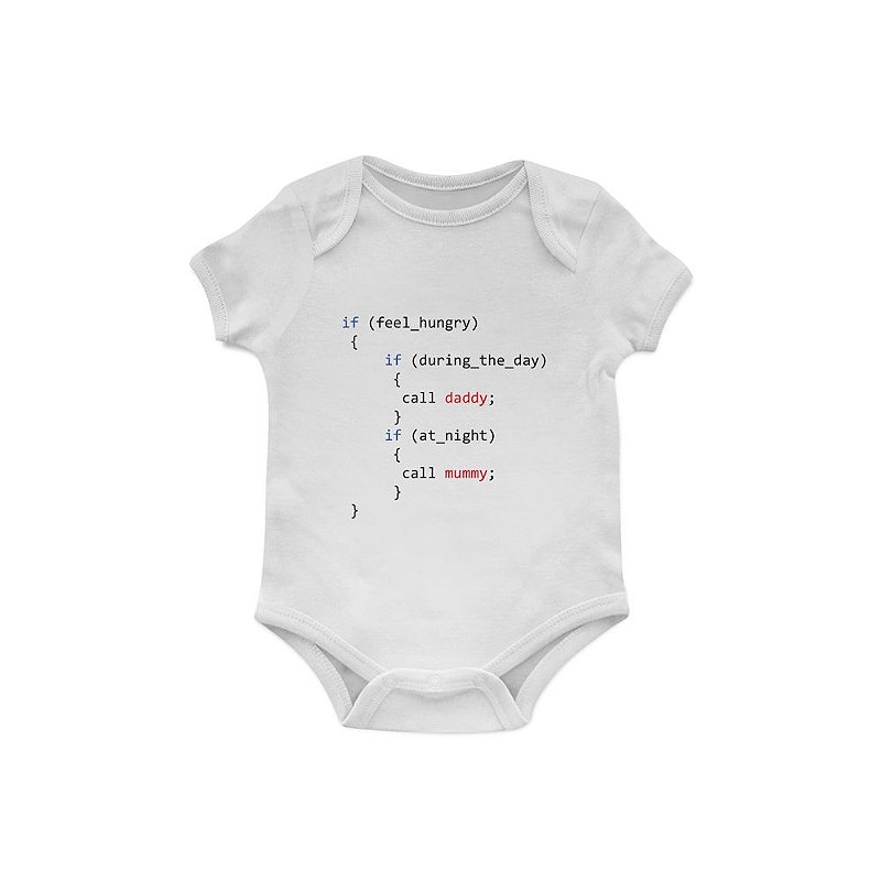 Body Bebê Code Feel Hungry - Artgeek - Loja Nerd de Decoração e ...