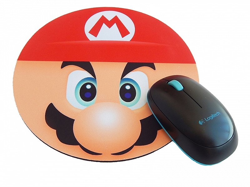 Mouse pad Redondo Mario Bros Face - Artgeek - Loja Nerd de Decoração e ...