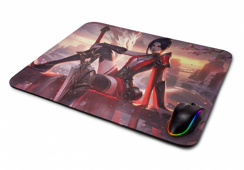 Mouse pad Gamer League Of Legends Riven - Artgeek - Loja Nerd de ...