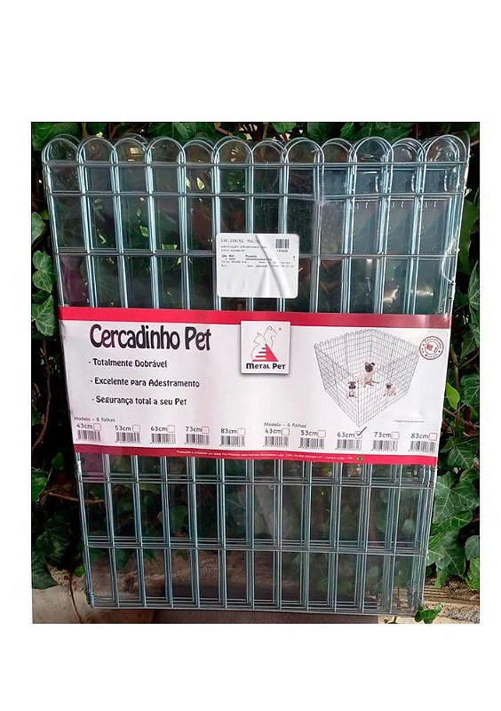 Cercado para Cachorro Metal Pet 63x50cm com 4 telas - Pet Shop ...