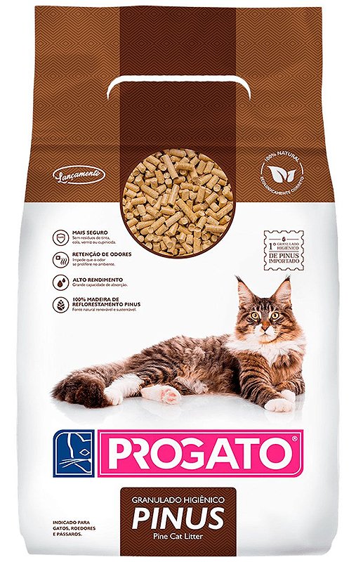 Granulado Higiênico ProGato Pinus - 5kg - Pet Shop Agrovillari - Tele ...