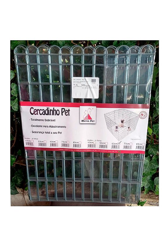 Cercado para Cachorro Metal Pet 63x50cm com 6 telas - Pet Shop ...