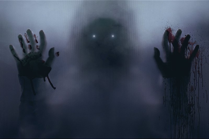 Painel de Festa em Tecido Sublimado Halloween Terror - Sublime Sonhos ...