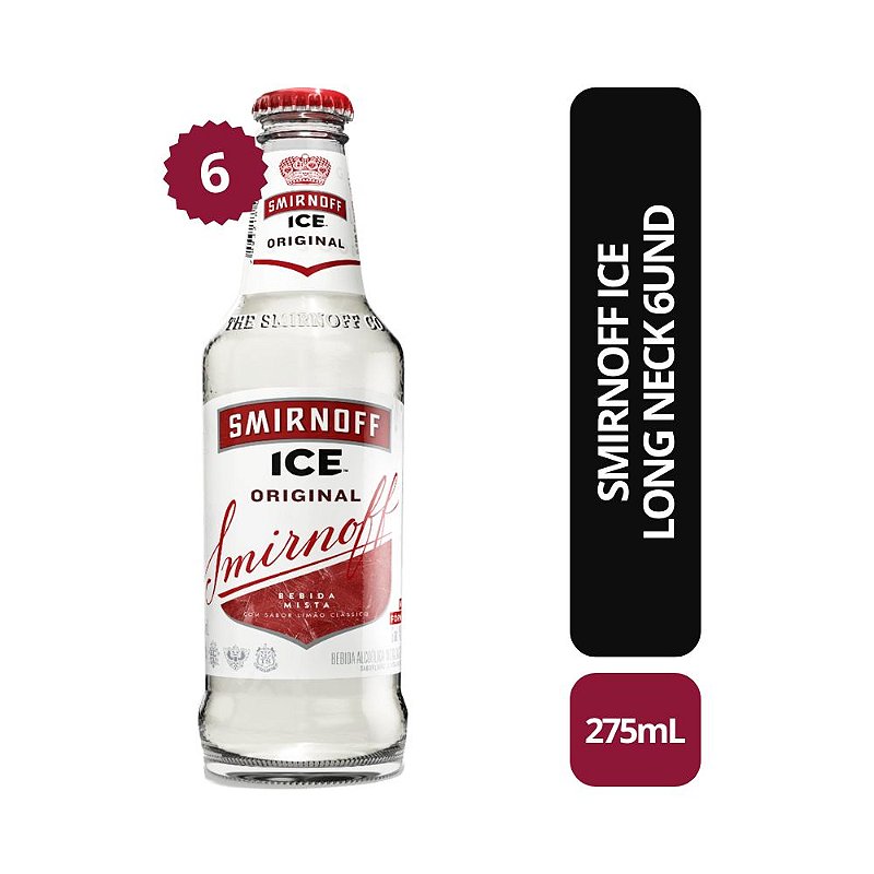 Smirnoff Ice Long Neck - 275ML - 6und - Bebida In Box
