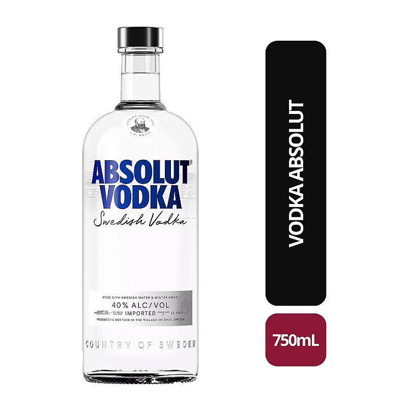 Vodka Absolut - 750mL - Bebida In Box