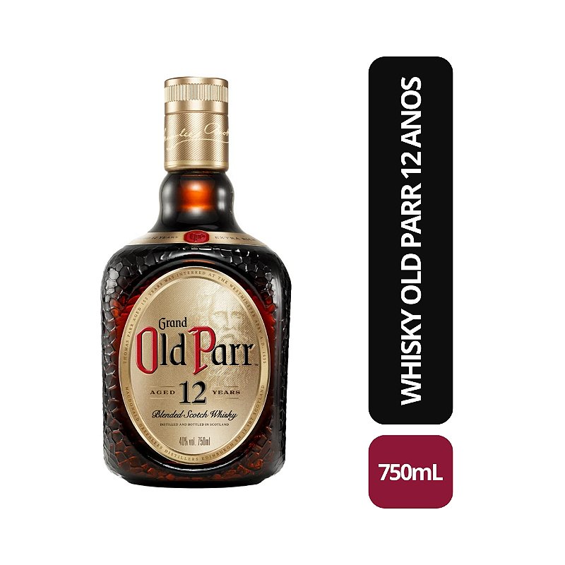 Whisky Old Parr 12 anos - 750mL - Bebida In Box
