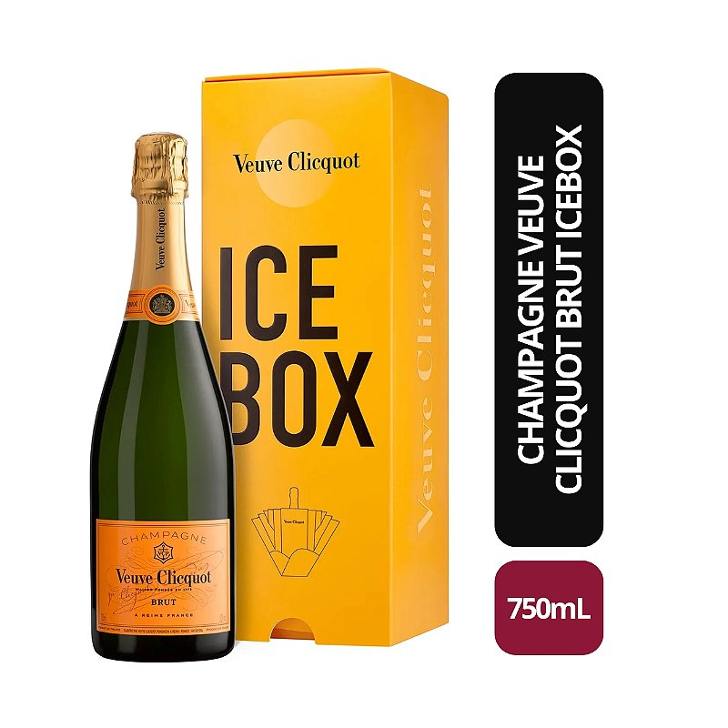 CHAMPAGNE VEUVE CLICQUOT BRUT ICE BOX - 750ML - Bebida In Box