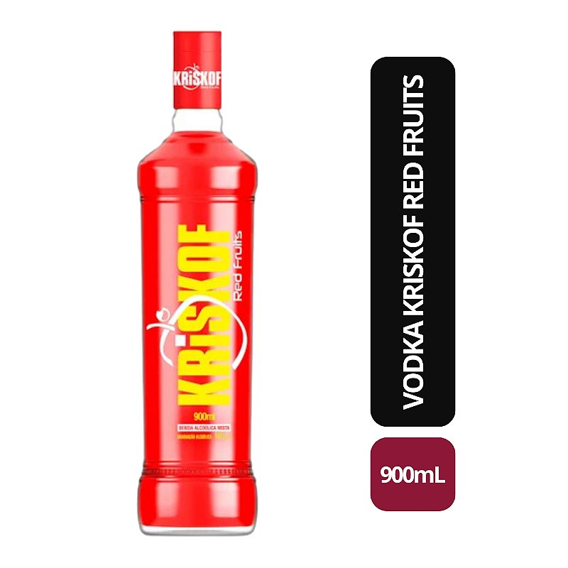 VODKA KRISKOF RED FRUITS - 900ML - Bebida In Box