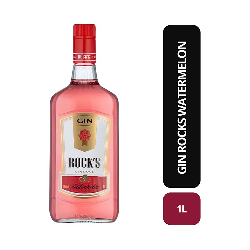 GIN ROCK'S WATERMELON - 1L - Bebida In Box