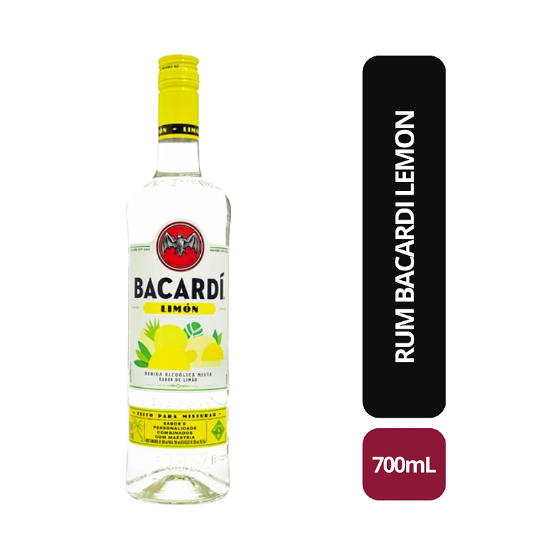 Rum Bacardi Lemon - 700ml - Bebida In Box