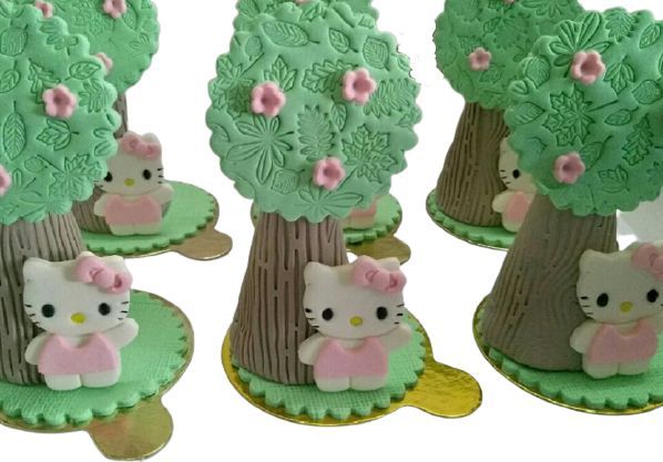 Cortador Hello Kitty em pé - Cortadores Mini Artes 3D