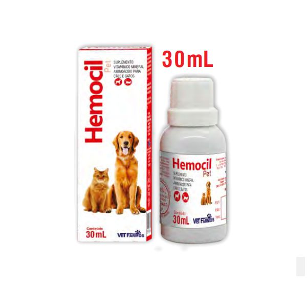 HEMOCIL PET 30 ML - Comercial Penna Firme - o Site mais completo para aves!
