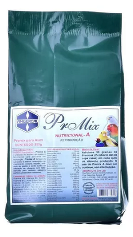 Premix A 350g - Amgercal - Comercial Penna Firme - o Site mais completo ...