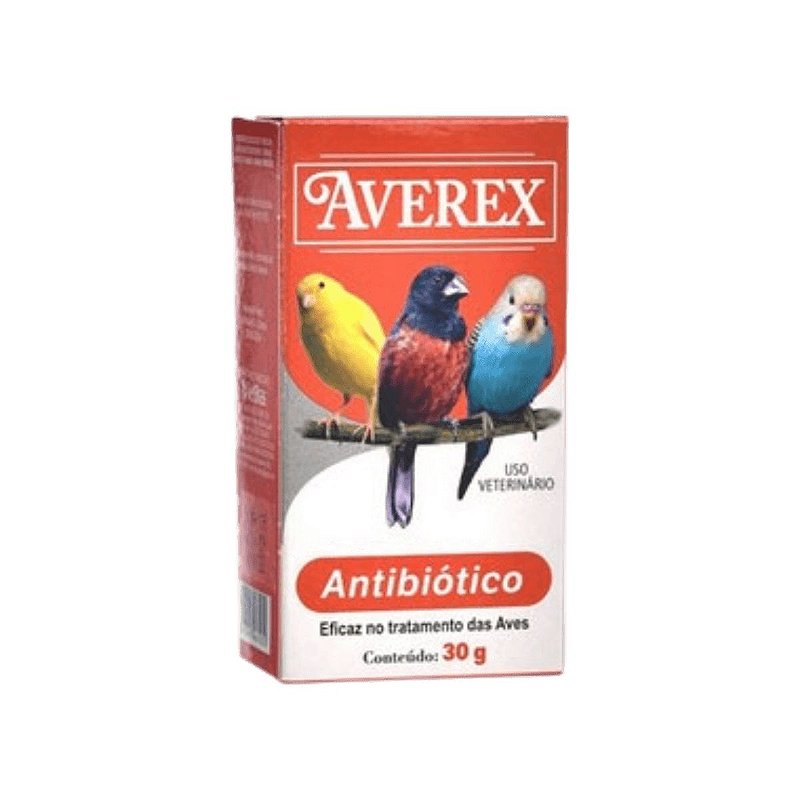 Antibiótico - Averex 30gr - VetBras - Comercial Penna Firme - o Site mais completo para aves!