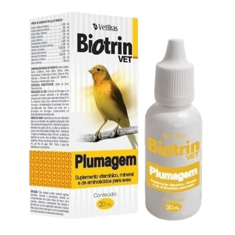 Biotrin Vet Plumagem 20ml | Comercial Penna Firme - Comercial Penna ...