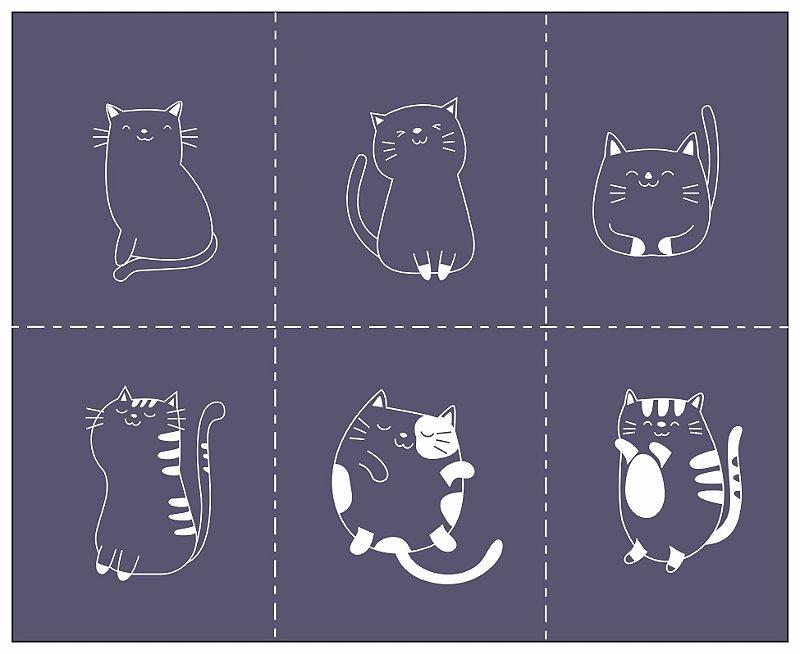 Pet 15 - stencil 16 x 13 cm - Soft Stencil