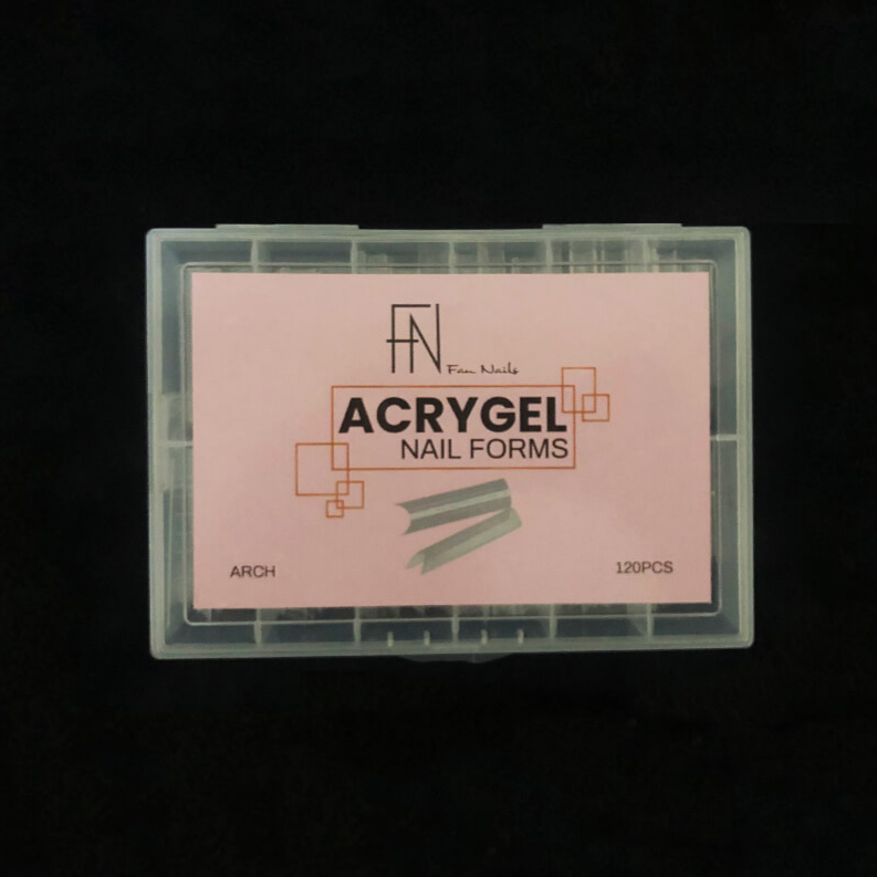 MOLDE F1 CURVATURA C RUSSO COM 120uni - FAN NAILS - LP Nails Lashes