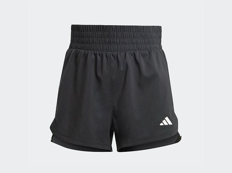 SHORTS ADIDAS PACER 3-STRIPES PRETO - Squash Store